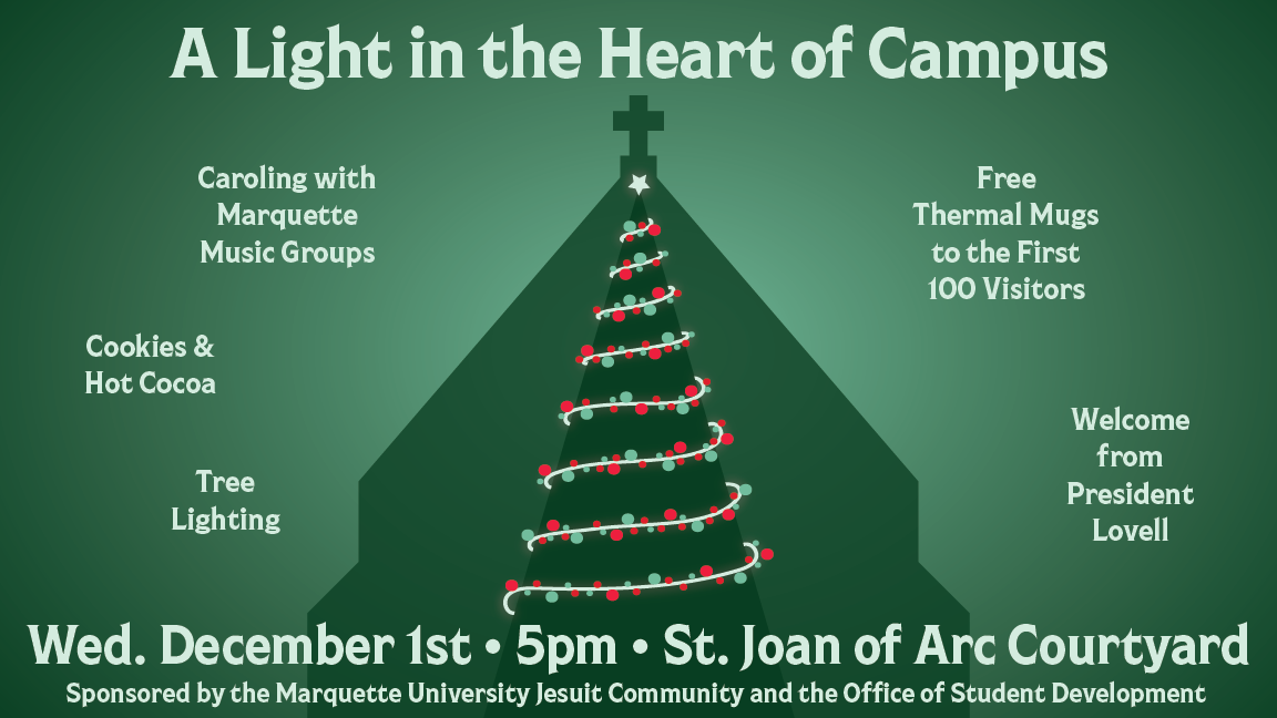University Christmas Tree Lighting is Dec. 1 | Marquette Today