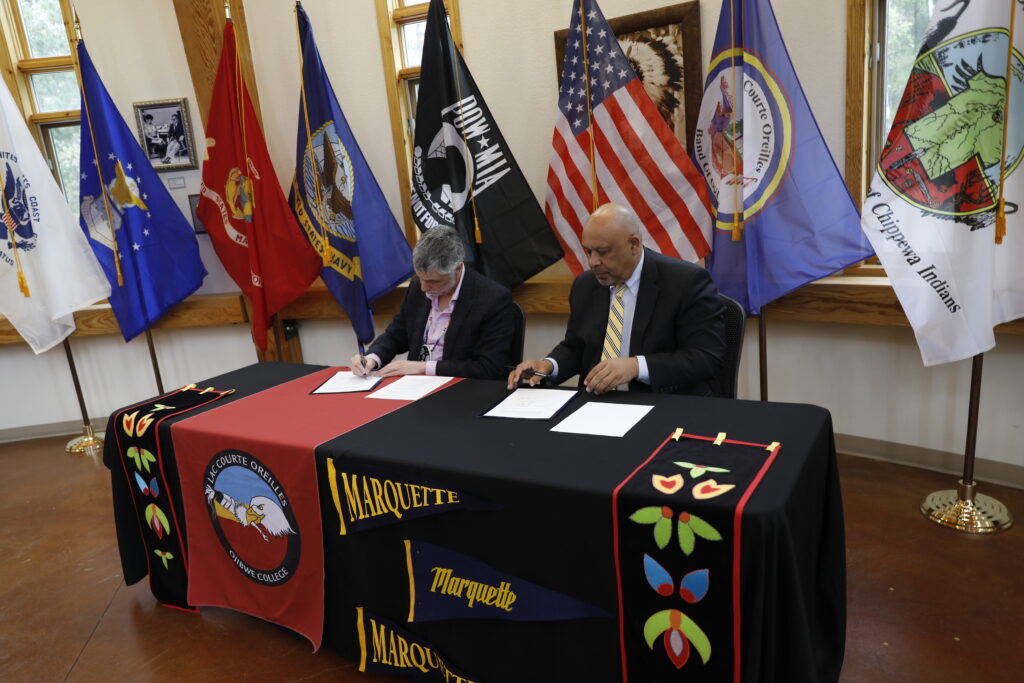 Marquette signs transfer partnership with Lac Courte Oreilles Ojibwe ...