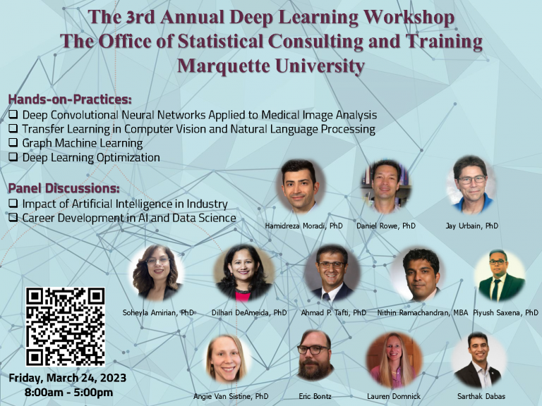 Statistical Consulting and Training Deep Learning Workshop, March 24 | Marquette Today