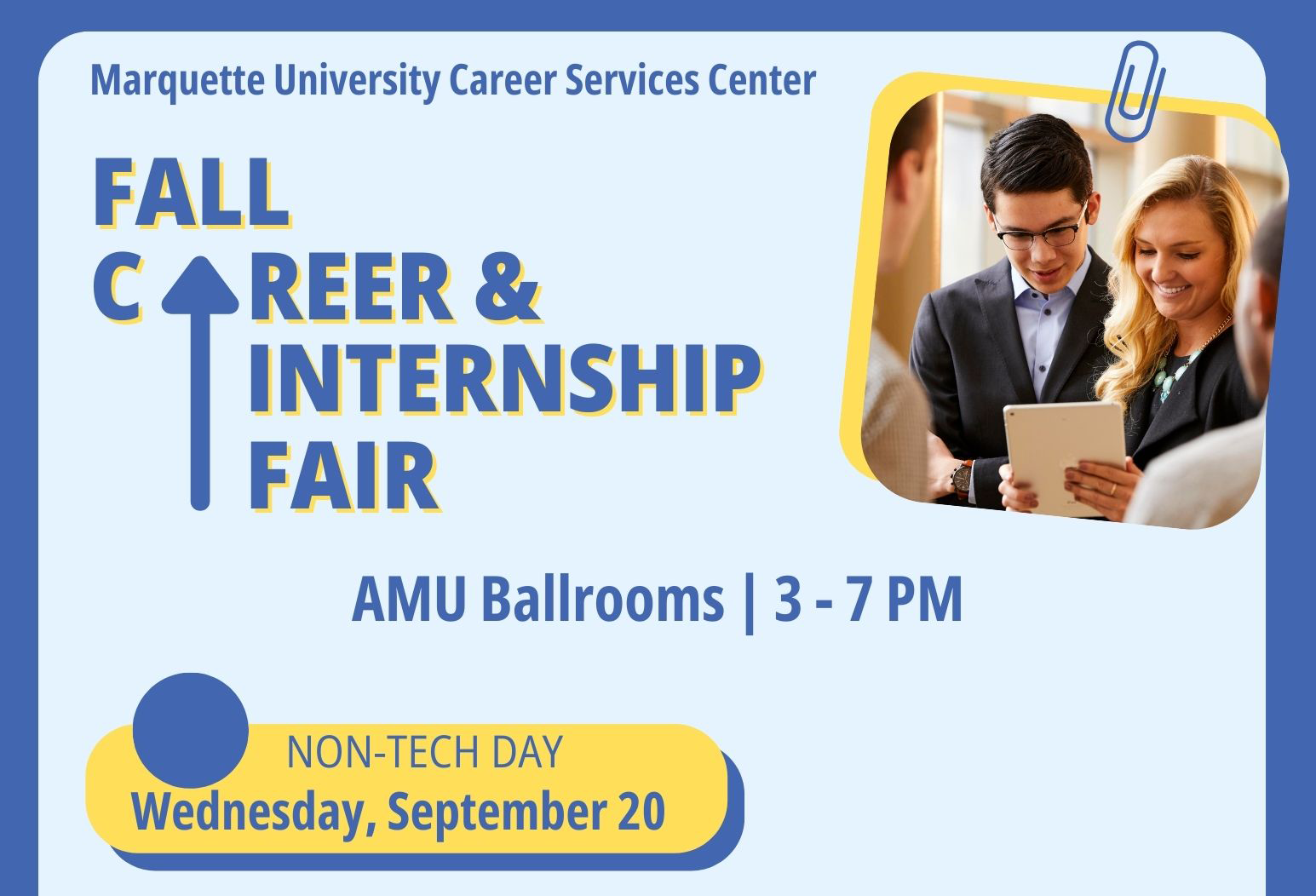 Fall Career and Internship Fair, Sept. 20-21 | Marquette Today