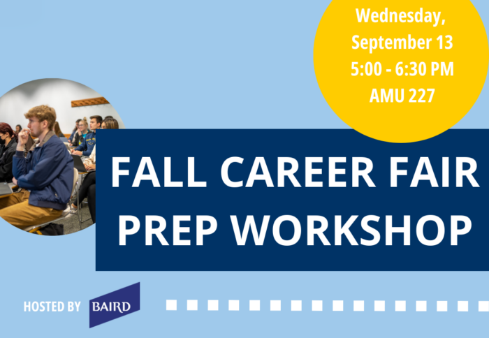 Career fair prep workshop, Sept. 13 | Marquette Today