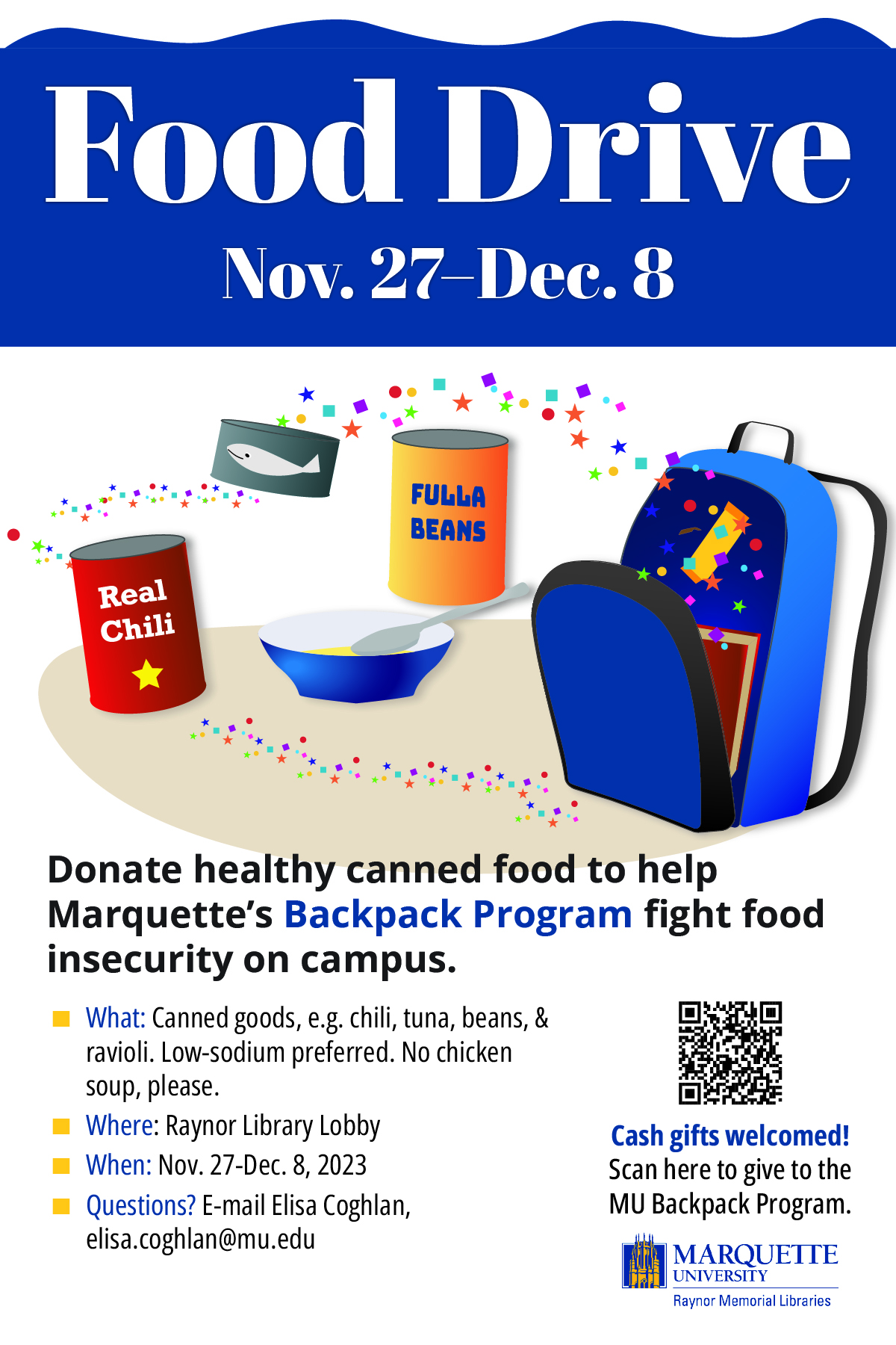 Canned food sought for Backpack Program food drive | Marquette Today