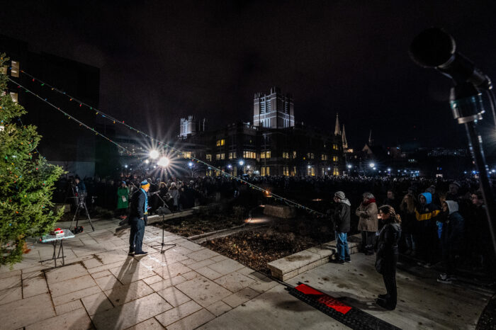 Photo gallery: 2023 University Christmas tree lighting | Marquette Today