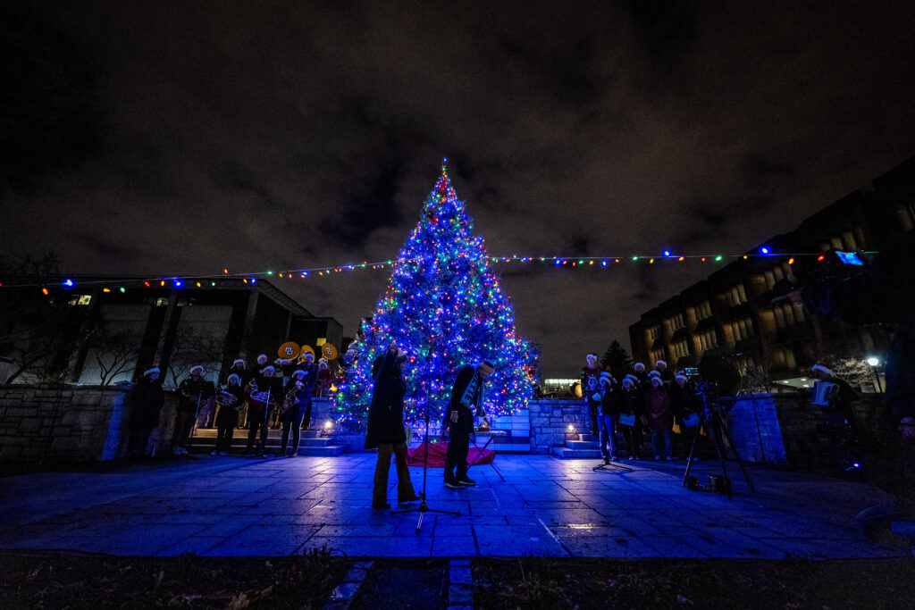 Photo gallery: 2023 University Christmas tree lighting | Marquette Today