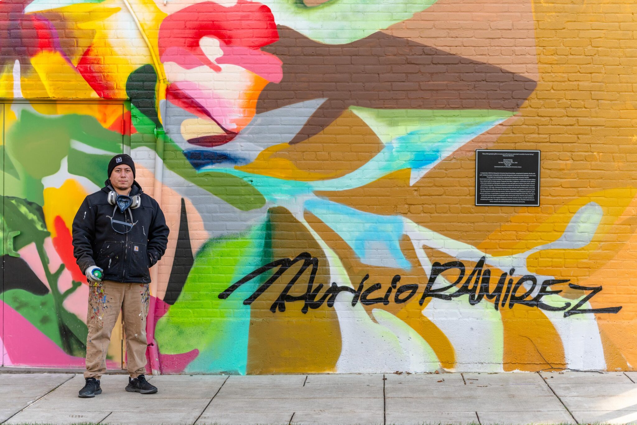 Photo gallery: Artist Mauricio Ramirez restores ‘Our Roots Say That We ...