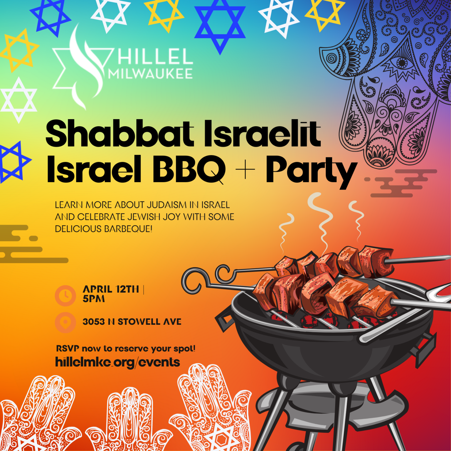 Shabbat Israelit Israel barbecue and party, April 12 | Marquette Today