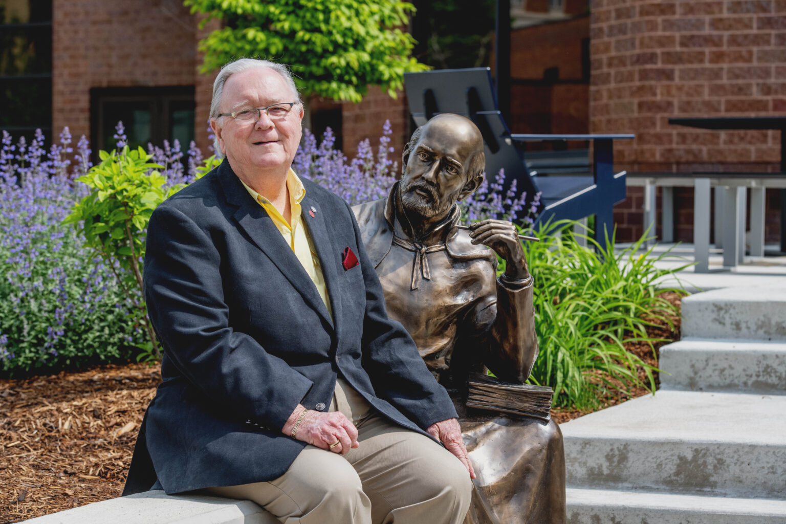 New statue of St. Ignatius installed, blessed outside Chapel of the ...