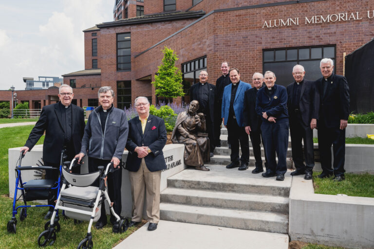 New statue of St. Ignatius installed, blessed outside Chapel of the ...