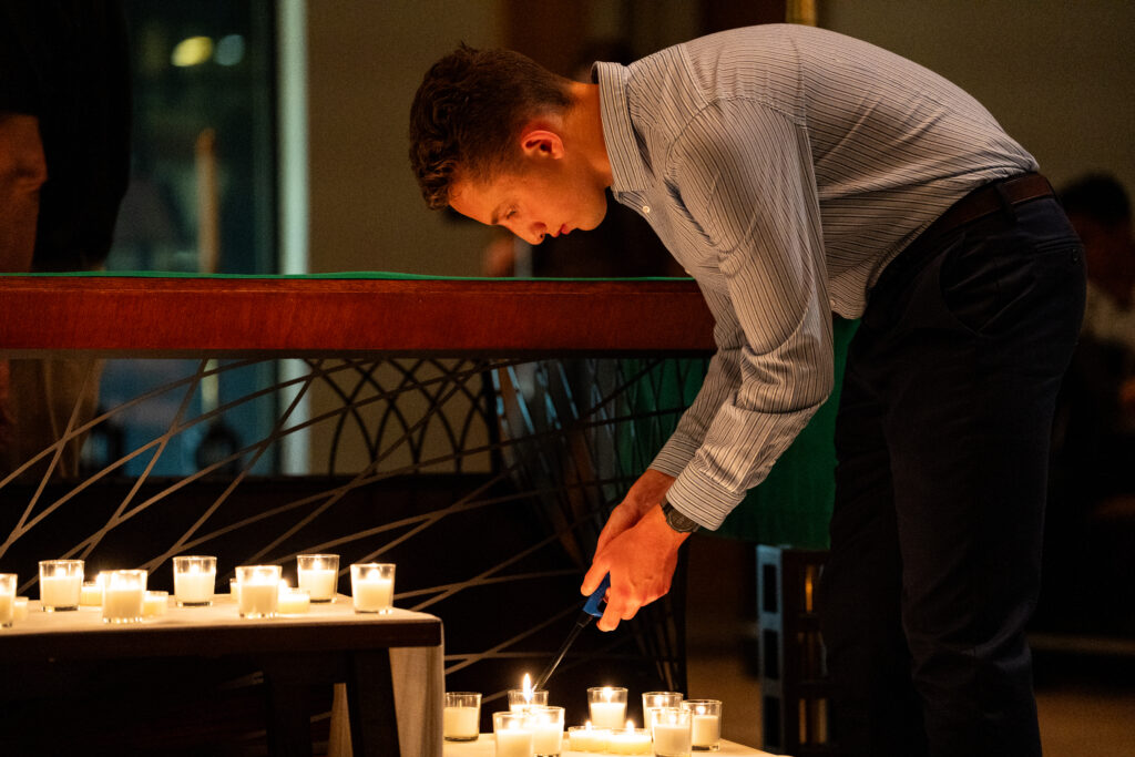 Chapel of the Holy Family re-opens with candlelight Mass | Marquette Today