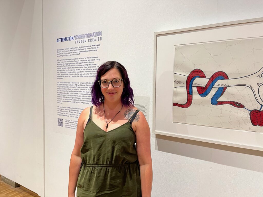 Kate Rose, doctoral student in the Department of English, puts fandom ...