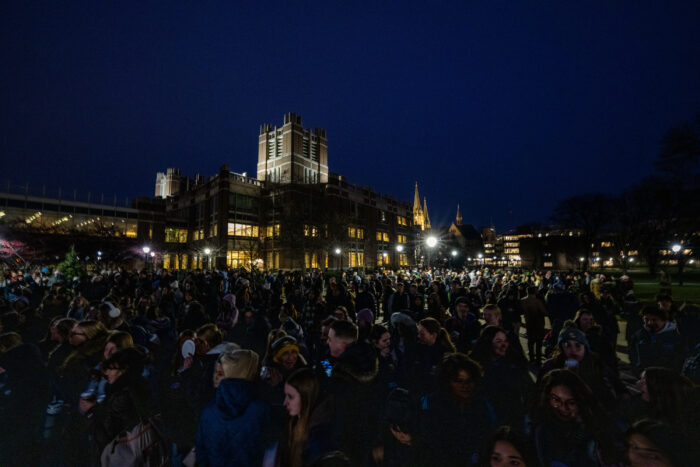 Photo gallery: university Christmas tree lighting | Marquette Today