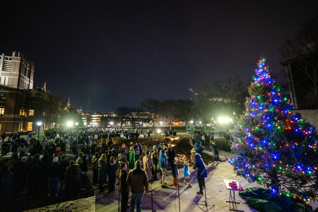 Photo gallery: university Christmas tree lighting | Marquette Today