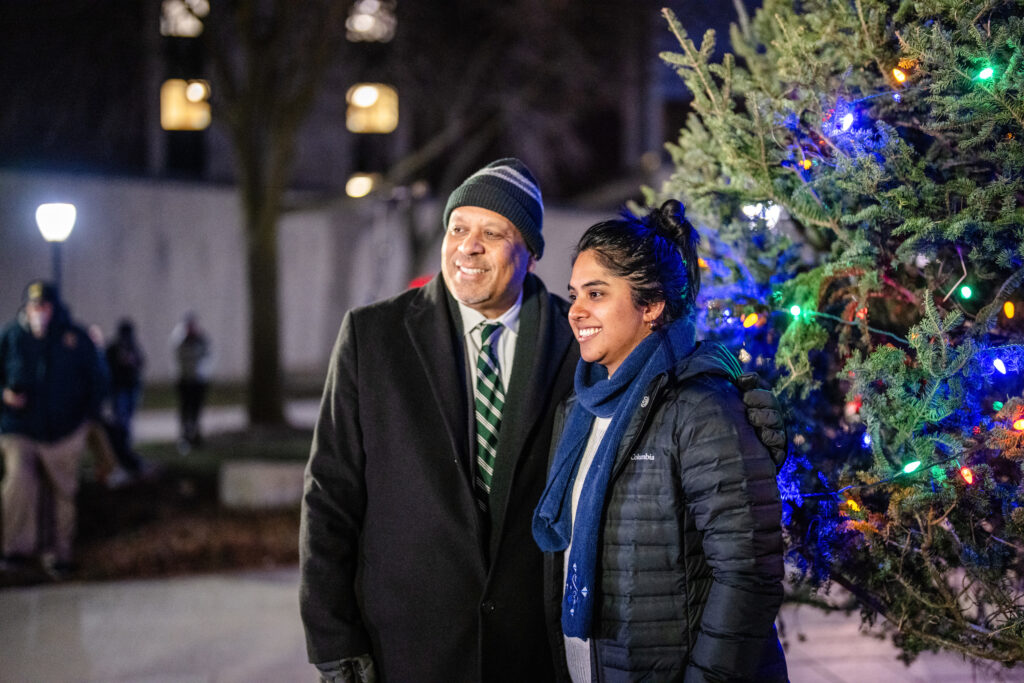 Photo gallery: university Christmas tree lighting | Marquette Today