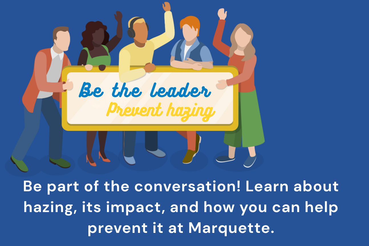 National Hazing Prevention Week, Sept. 22-26 | Marquette Today