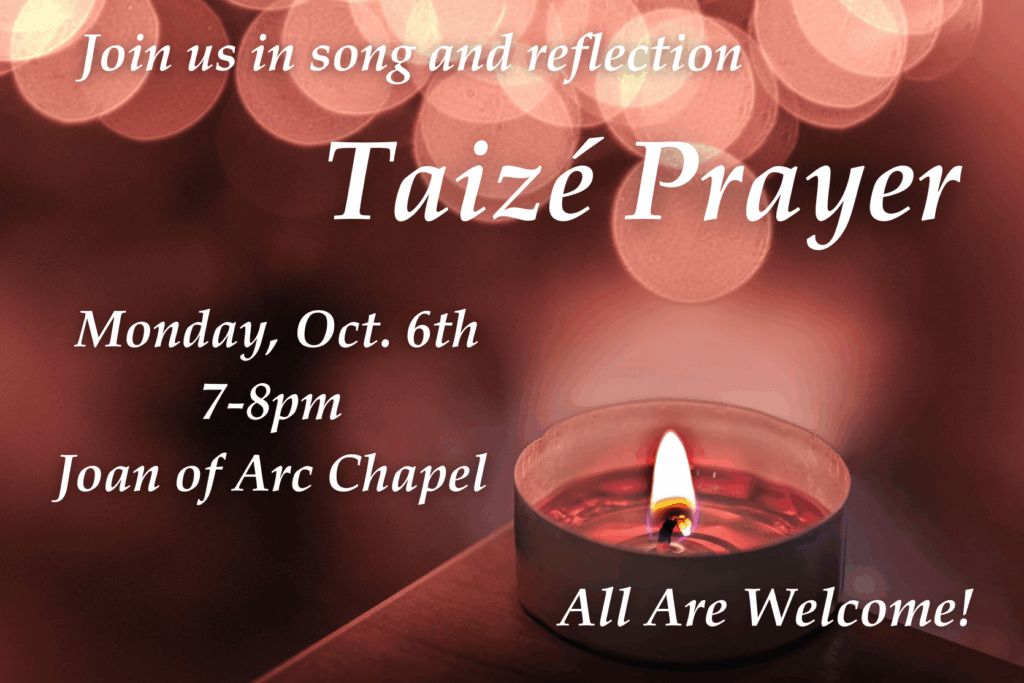 Monthly Taizé prayer, Oct. 6 | Marquette Today
