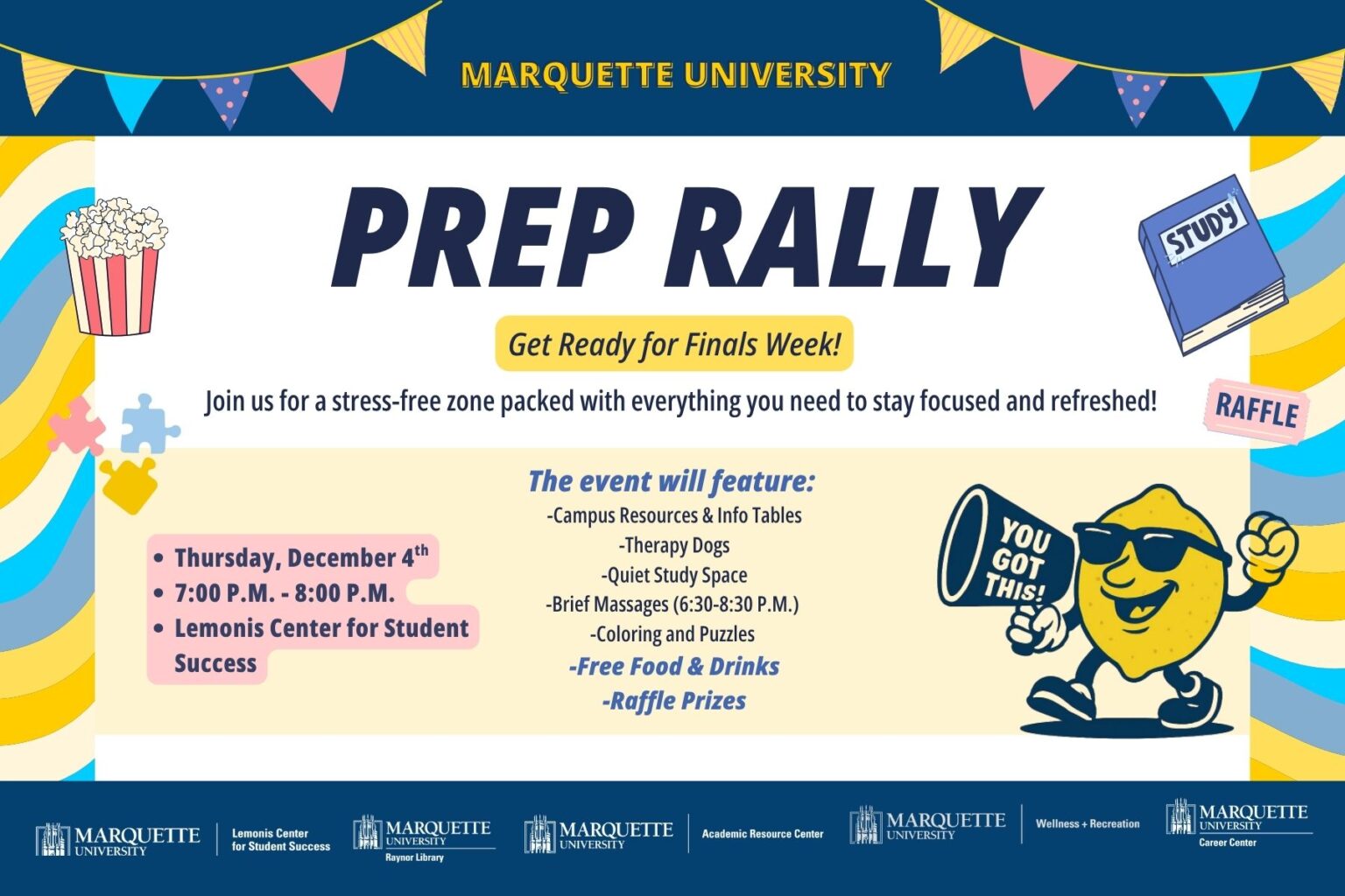 ‘Prep’ rally to prepare for finals, Dec. 4 | Marquette Today