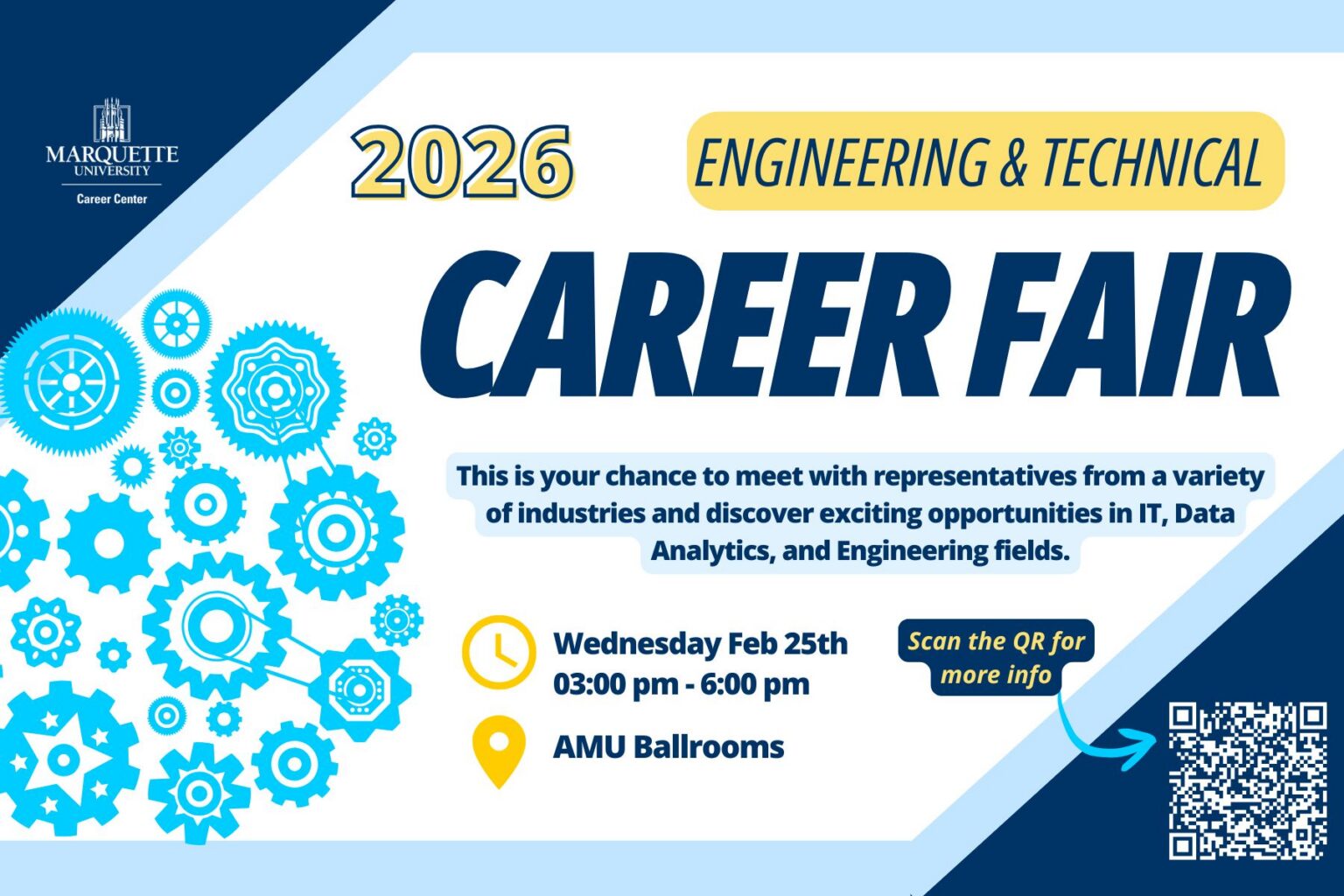 Engineering and Technical Career Fair, Feb. 25 | Marquette Today
